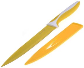 Ocelový nůž s keramickým povlakem Žlutý 33 cm - nízký - Nože s keramickým povrchem ...
