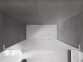Mexen Velar L Duo, posuvné sprchové dveře do otvoru 170 cm, 8mm sklo námraza, chromová, 871-170-003-32-01