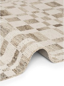 Krémový ručně tkaný vlněný koberec 80x150 cm Boho 1.0 Structa – Vikosa