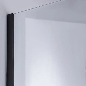 BPS-koupelny Sprchová zástěna Walk-in HYD-WI07 120 černá - bez vaničky