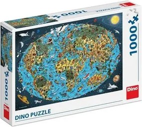 DINO Kreslená mapa světa / 1000 dílků / od 15 let