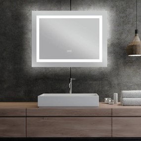 Smartzrcadla Koupelnové zrcadlo S-4660 s LED podsvícením 90 × 70 cm
