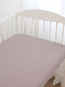 MK Lůžkoviny Jersey prostěradlo do postýlky s elastanem Deluxe 70 × 140 cm – cappuccino