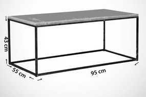 Designový konferenční stolek Pacorro 95 cm bílý