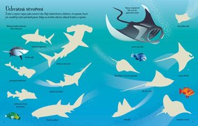 JIRI MODELS Samolepková knížka Žraloci a rejnoci 150 samolepek 2