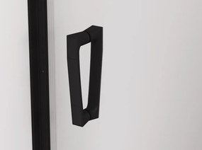 Sanswiss CADURA CA1C jednokřídlé sprchové dveře 100 cm Šířka: 1000 mm, Profil: Černá, Sklo: Shade 68