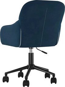 Otočné jídelní židle 2 ks modré samet 3103420