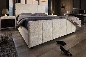Designová postel Viola 160 x 200 cm krémová
