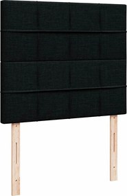 Box spring postel s matrací černá 120x200 cm textil 3292025