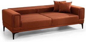Hanah Home Třímístná pohovka HORIZON červenooranžová