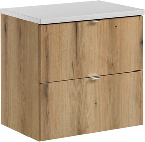 Comad Koupelnová skříňka pod deskové umyvadlo Nova Oak 60 dub coast evoke/bílá