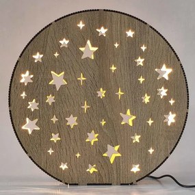 Dřevěná LED stolní lampa Hvězdy | SENTOP LED0613