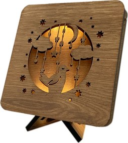 Li-Go "Ptáček" lampa 19x19 cm provedení povrchu: černá s patinou