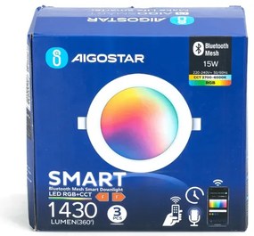 Aigostar -SADA 3x LED RGBW Stm. podhl. svítidlo MESH 15W/230V 2700K-6500K pr.17cm