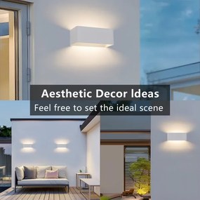 Brilagi - LED Venkovní nástěnné svítidlo DONNANI LED/7W/230V 20 cm bílá IP44