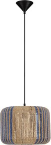Modré/v přírodní barvě provazové závěsné svítidlo ø 33 cm Abby – Nova Luce
