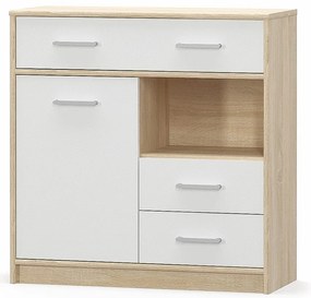 Casarredo Komoda 1D3S TIPS dub sonoma/bílá mat