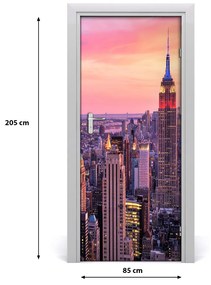 Fototapeta samolepící na dveře New York zachód 85x205 cm