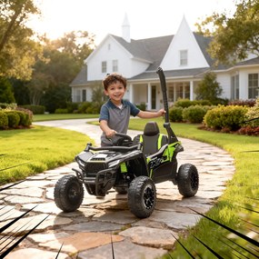 AIYAPLAY 12V Kawasaki Teryx KRX 1000 Dětský UTV s licencí – Dálkové ovládání, zadní odpružení, černá
