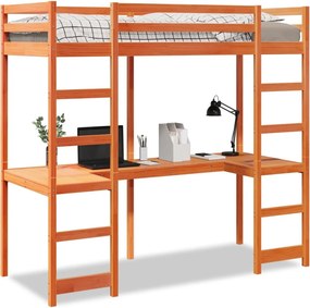 Patrová postel bez matrace voskově hnědá 75 x 190 cm borovice 3308576