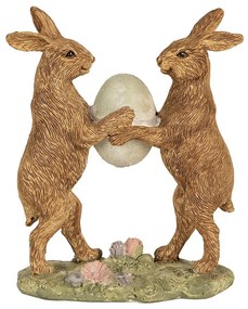 Dekorace králíčci držící vajíčko - 11*5*13 cm