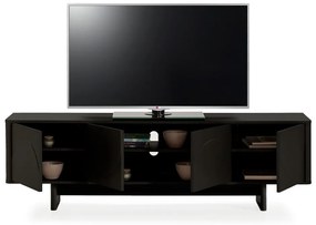 Černý TV stolek 180x55x40 cm Solei – MOME