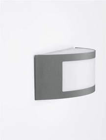 NV 9020933 Venkovní nástěnné svítidlo ZENITH tmavě šedý hliník akrylový difuzor proti oslnění E27 1x12W 220-240V bez žárovky IP44 - NOVA LUCE