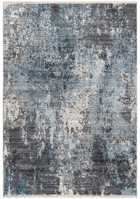 Koberce Breno Kusový koberec MEDELLIN 400/Silver-Blue, Modrá, Vícebarevné, 200 x 290 cm