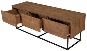 Designový TV stolek Balwina 140 cm vzor ořech