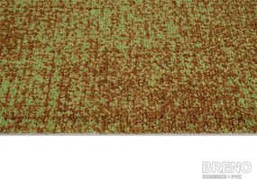 Breno Metrážový koberec CHROMA 24 zeleno-oranžová, šíře 400 cm, Vícebarevné
