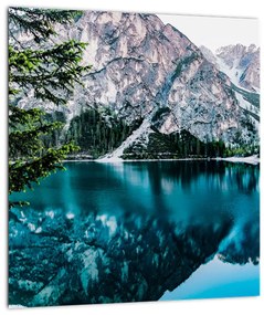 Obraz Jezera v Alpách (30x30 cm)