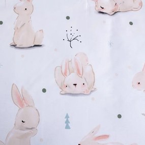 Bavlněné povlečení do postýlky BUNNIES bílé Rozměr povlečení: 40 x 60 cm | 100 x 135 cm