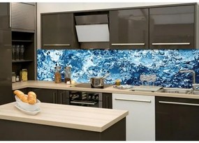 DIMEX | Fototapeta do kuchyně Perlivá voda KI-260-060 | 260 x 60 cm | modrá
