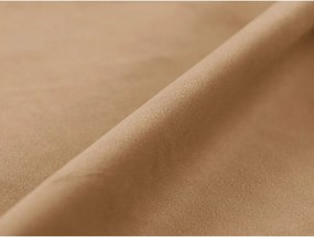 Světle hnědá čalouněná dvoulůžková postel s úložným prostorem s roštem 140x200 cm Lupine – Micadoni