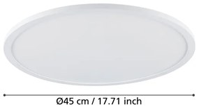 Eglo 900758-LED Stmívatelné stropní svítidlo SARSINA-Z 33,5W/230V pr. 45 cm bílá