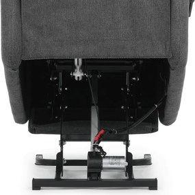 Polohovací křeslo šedé, elektrické TV-L8963 GREY2