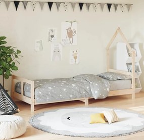 vidaXL Dětská postel 80 x 200 cm masivní borové dřevo [834564] Barva: Přírodní