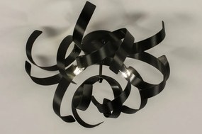 Stropní designové svítidlo do ložnice Artek Curl 30 Black