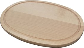 AMADEA Dřevěné servírovací prkénko - podnos ovál, masivní dřevo, 30 cm