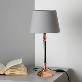 BRILAGI - Stolní lampa CERIA 1xE14/40W/230V pr. 20,5cm černá/měděná/šedá