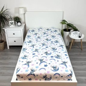 Jerry Fabrics Prostěradlo Lilo and Stitch Rainbow 90x200x25 cm