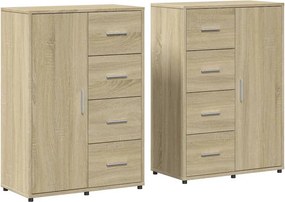 Příborníky 2 ks dub sonoma 60 x 31 x 84 cm kompozitní dřevo 3276590
