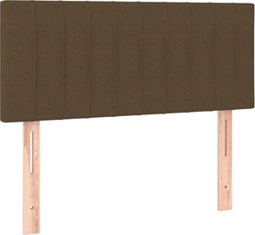 Box spring postel s matrací tmavě hnědá 120x190 cm textil 3269740