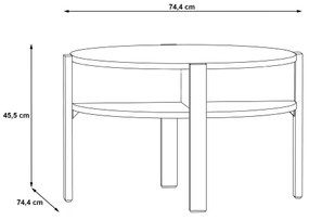 Konferenční stolek RINO černá