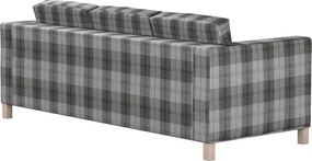 Potah na pohovku IKEA  Karlanda 3-místná nerozkládací, krátký barva šedá látka pletený vzor, vzorované
