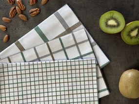 SVITAP sleep well Utěrka Extra savá 50x70 Káro mix zelená 3 ks