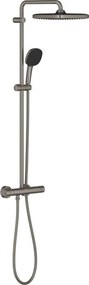 Grohe Vitalio Comfort - Sprchový set s termostatem, 25x25 cm, 2 proudy, kartáčovaný Hard Graphite 26696AL1