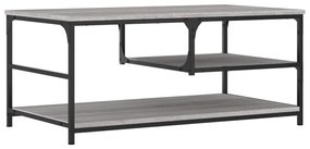 Konferenční stolek šedý sonoma 90 x 49 x 40 cm kompozitní dřevo - Default Title