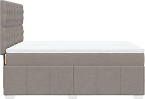 Box spring postel s matrací taupe 140x200 cm textil 3291702