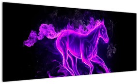 Abstraktní obraz koně (100x40cm)